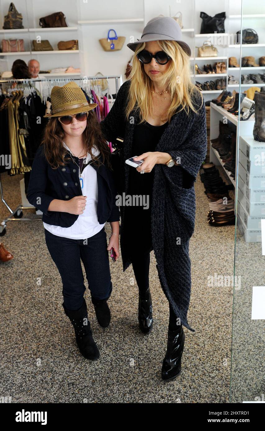 Rachel Zoe and niece are seen shopping at Kitson on Robertson Boulevard ...
