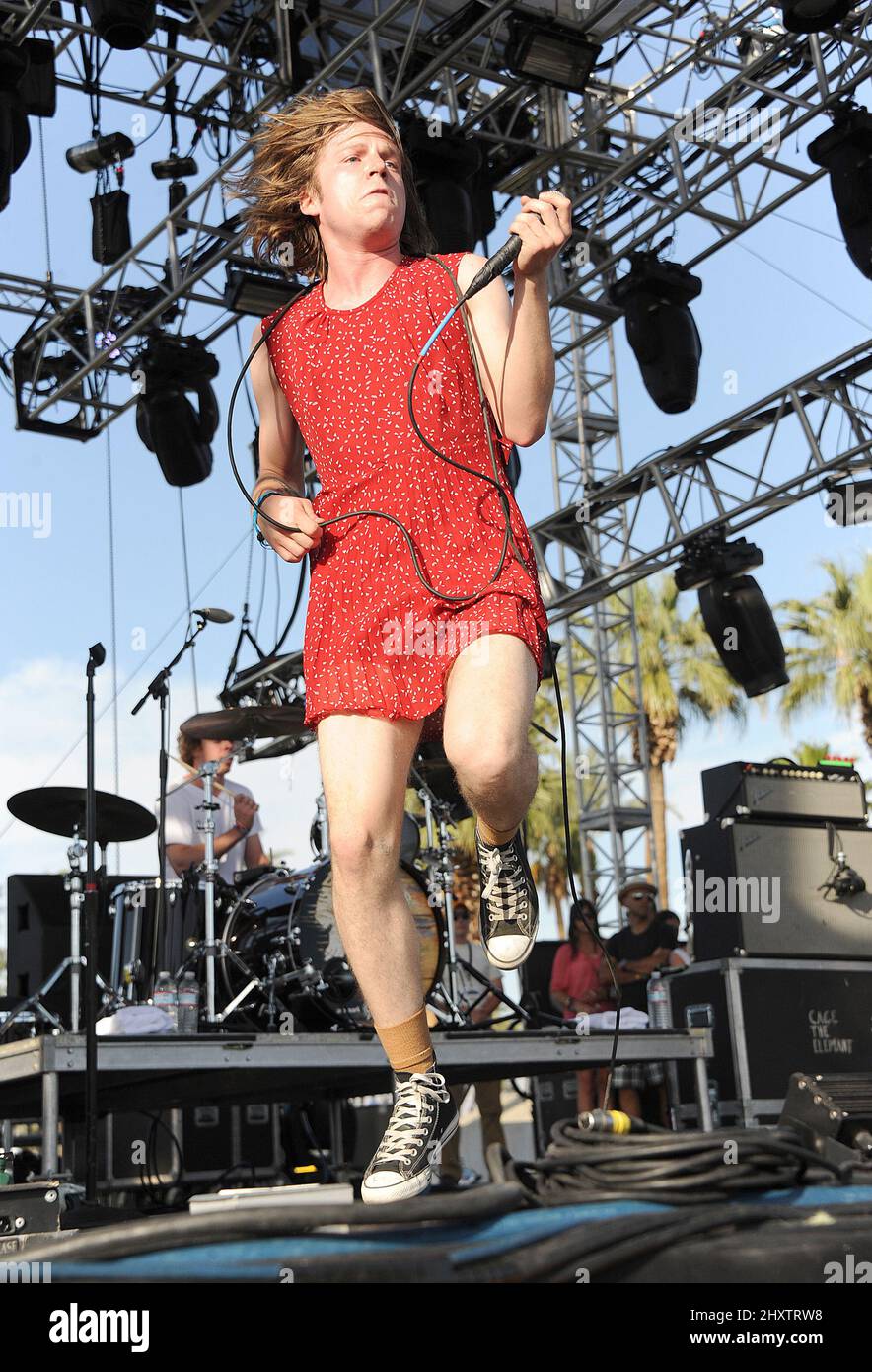 Matthew Shultz of Cage the Elephant at the Coachella Valley Music and ...