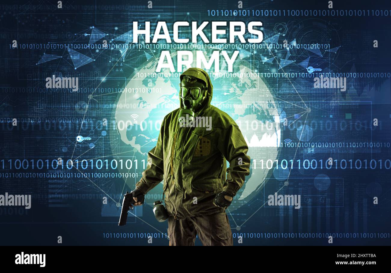 Faceless hacker at work, security concept Stock Photo - Alamy