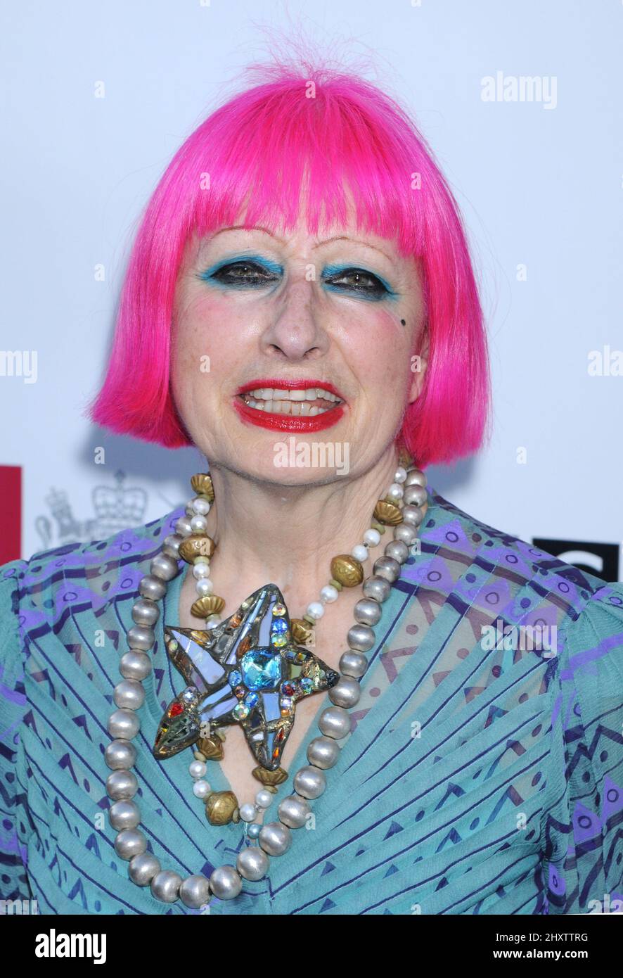 Zandra Rhodes at the 5th Annual BritWeek champagne launch aprty held at ...