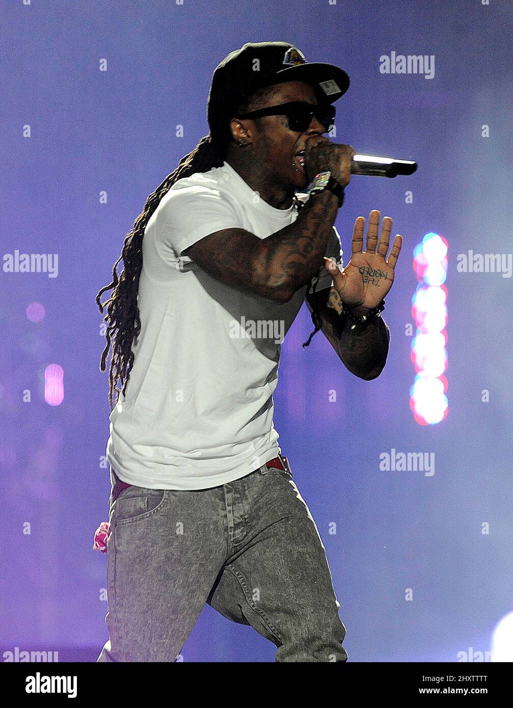 Lil Wayne during his 'I Am Music Tour 2011' at the Greensboro Coliseum ...