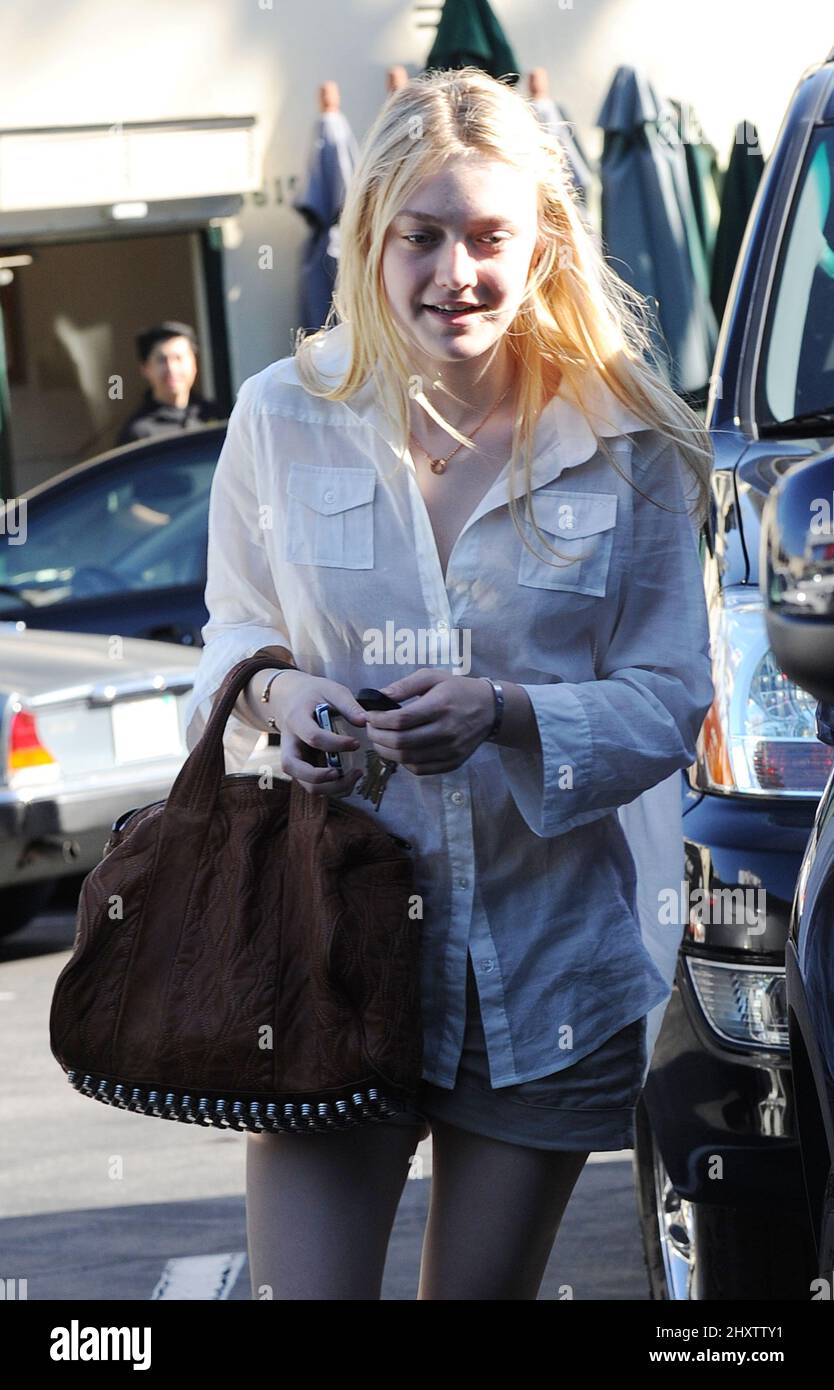 Dakota Fanning seen out and about in Los Angeles, CA Stock Photo - Alamy
