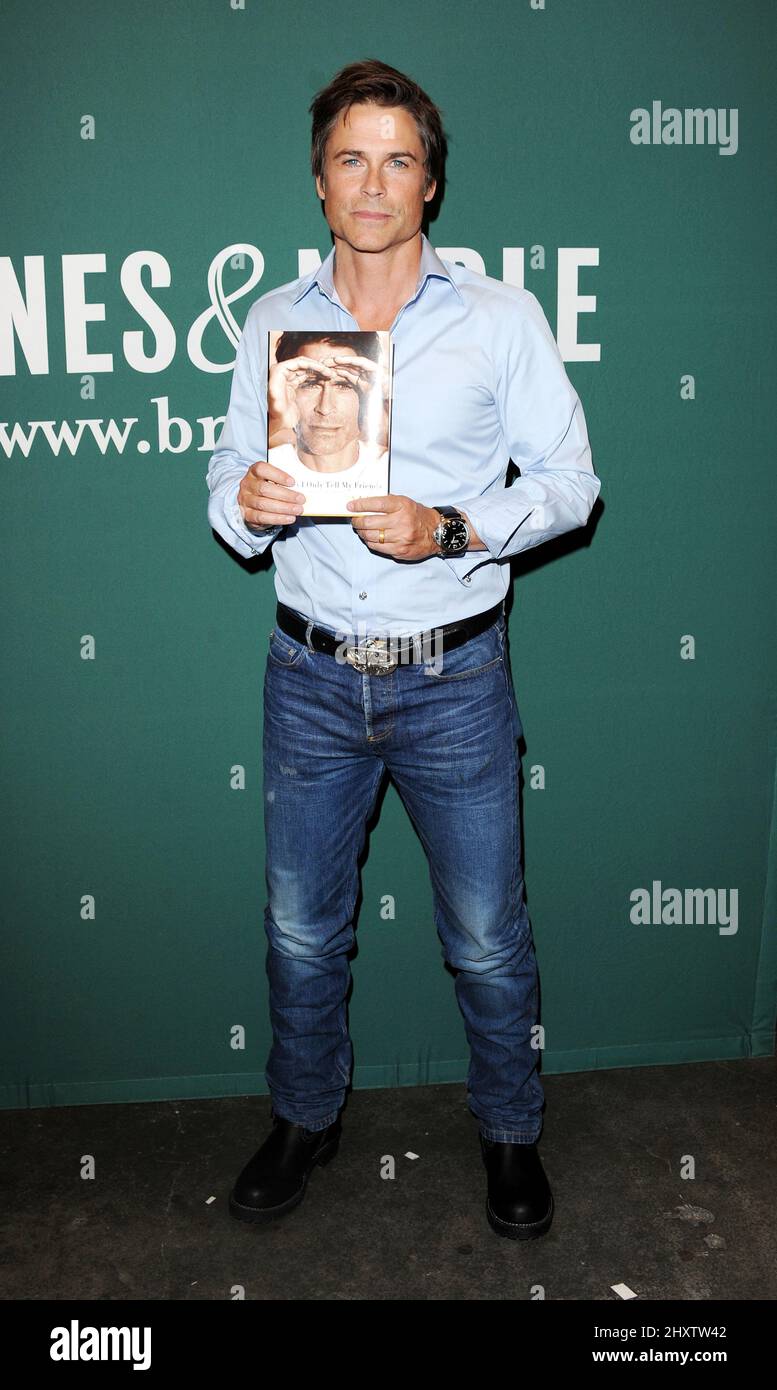 Rob Lowe at the 'Stories I Only Tell My Friends' book signing, held at ...