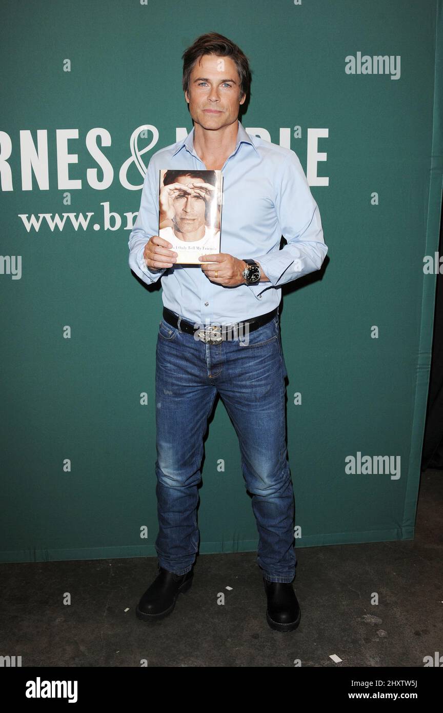 Rob Lowe at the 'Stories I Only Tell My Friends' book signing, held at ...