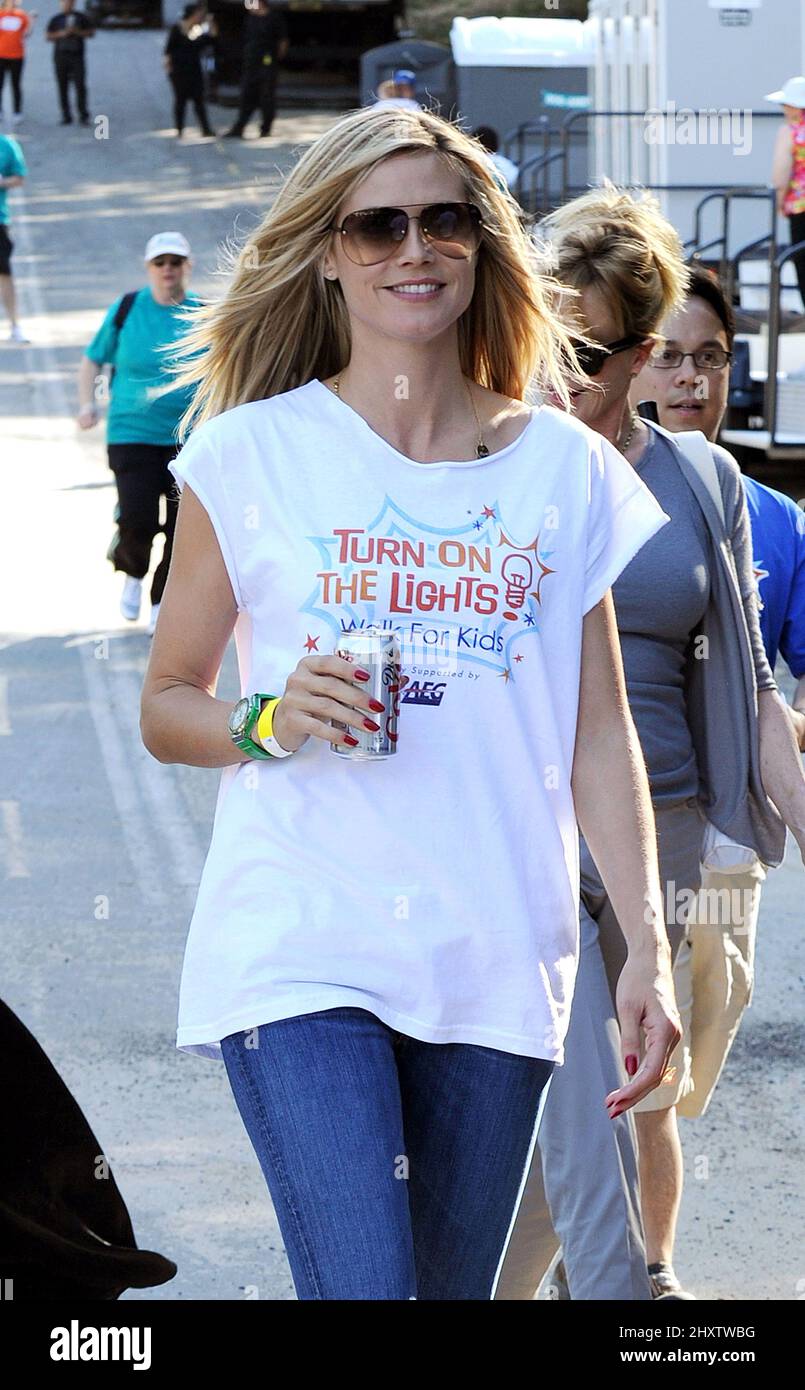 Heidi Klum attending "Turn On The Lights" 5K Walk in Support of ...
