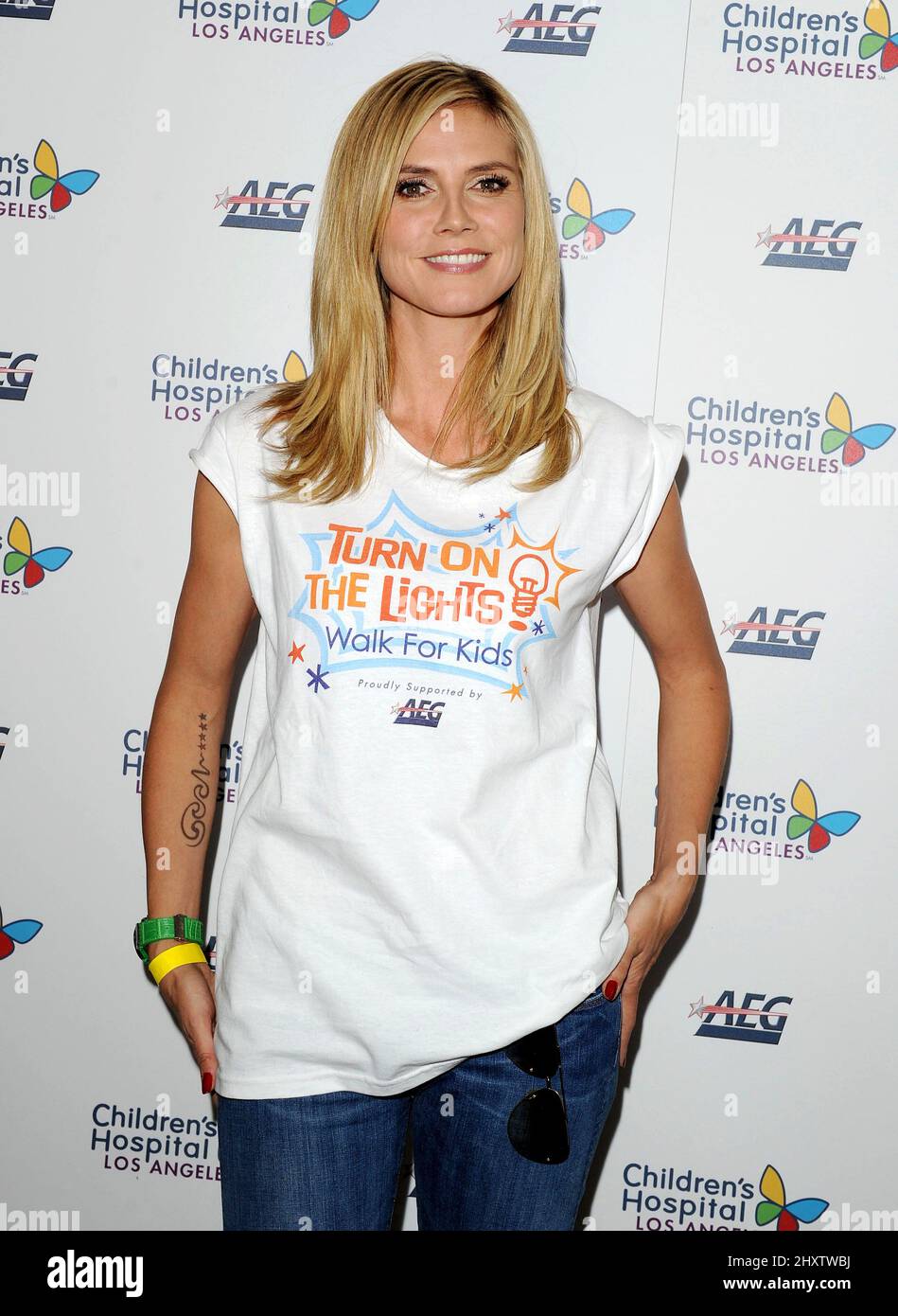 Heidi Klum attending "Turn On The Lights" 5K Walk in Support of ...