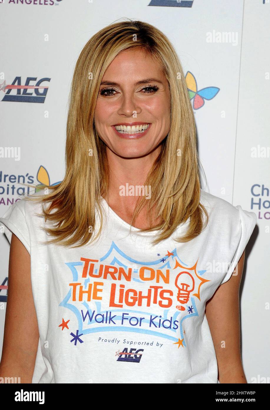 Heidi Klum attending "Turn On The Lights" 5K Walk in Support of ...
