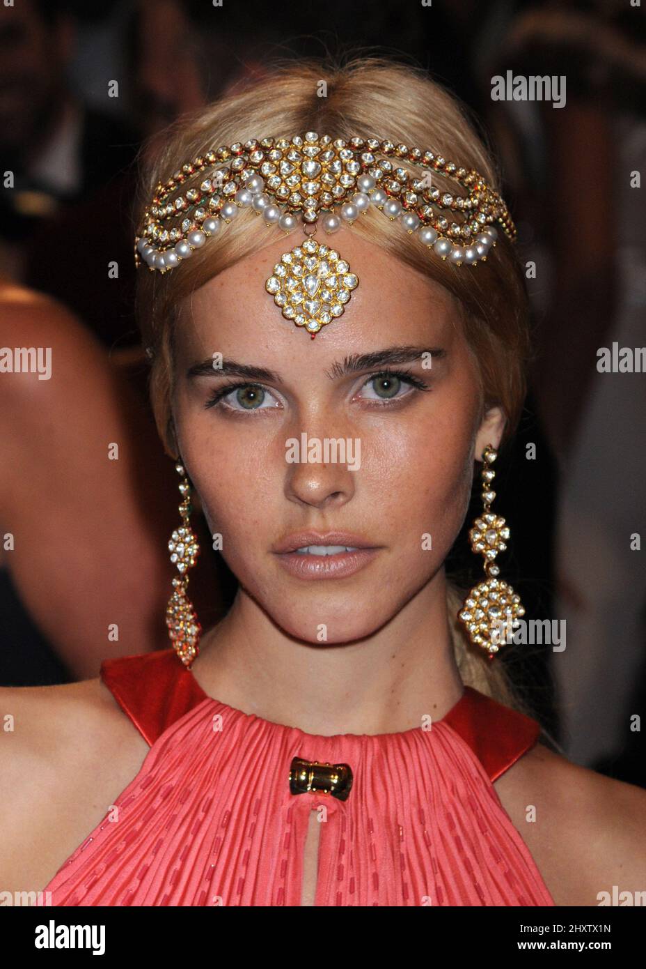 Isabel Lucas arriving for the Metropolitan Museum Costume Institute ...