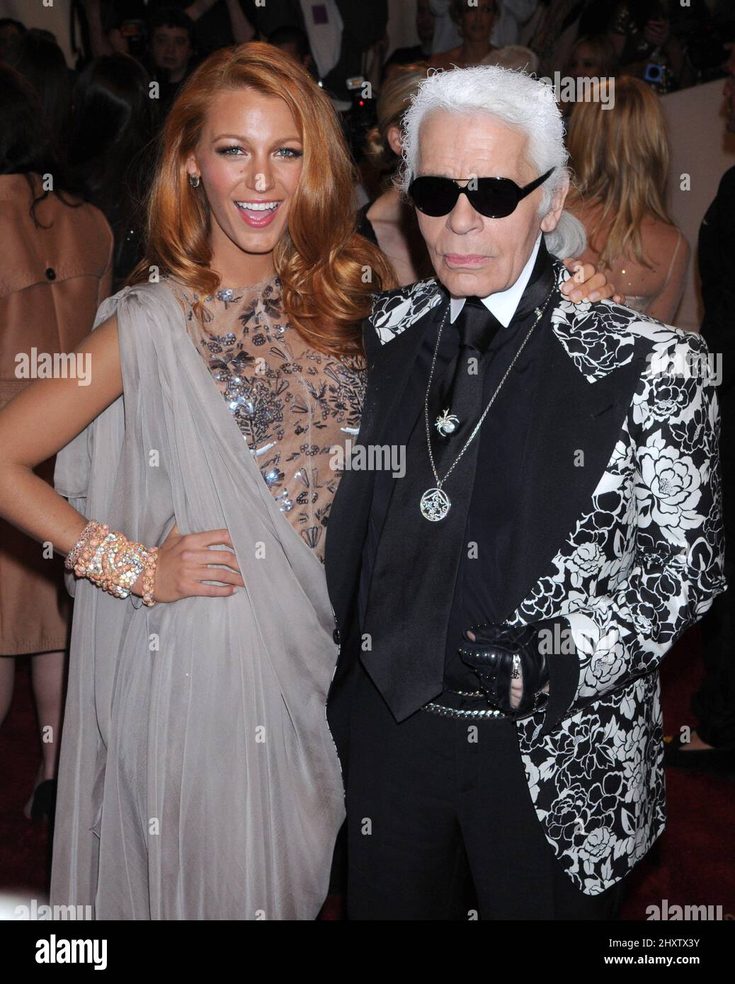 Karl Lagerfeld And Blake Lively
