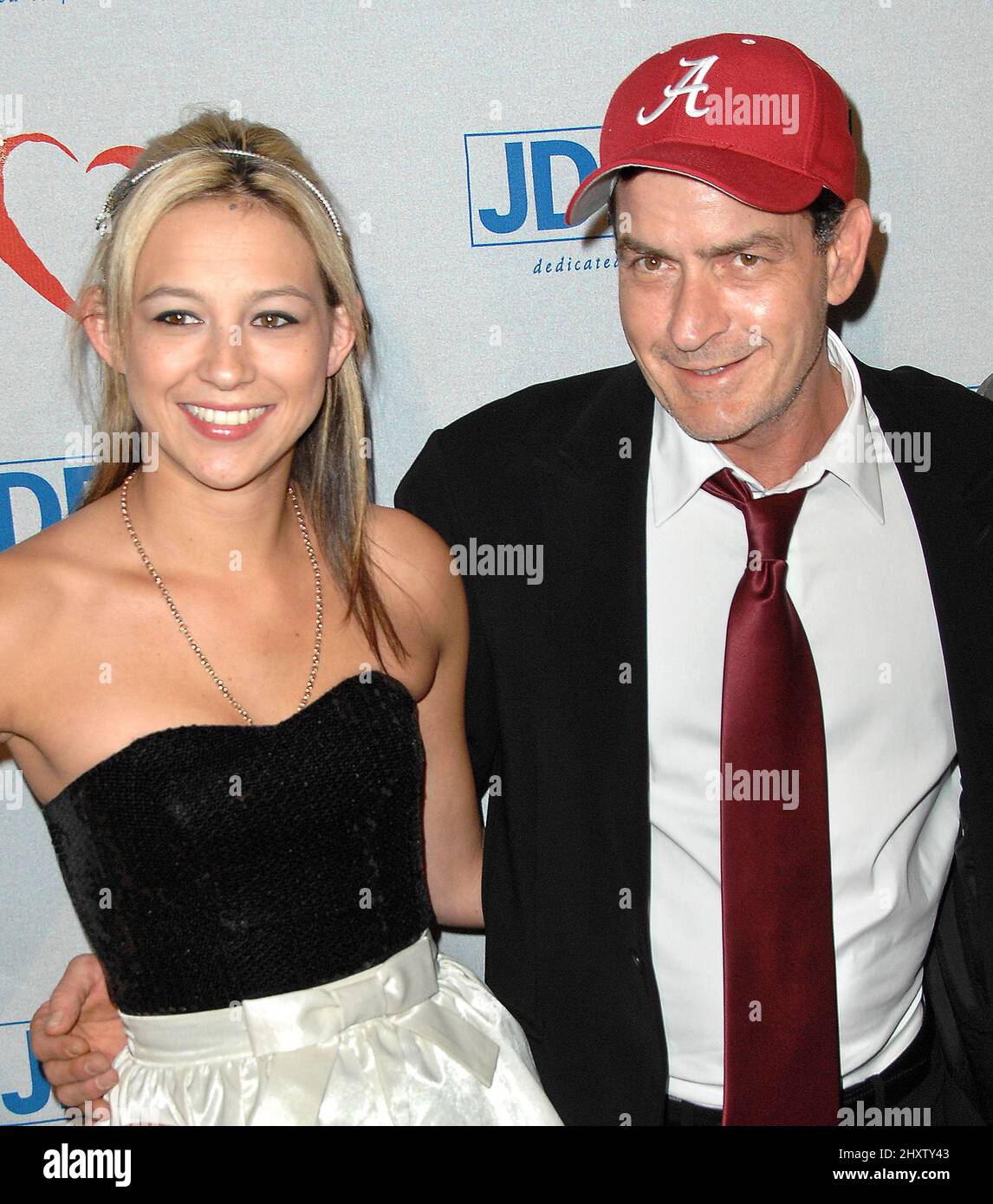 Natalie Kenly and Charlie Sheen at the 8th Annual Juvenile Diabetes ...