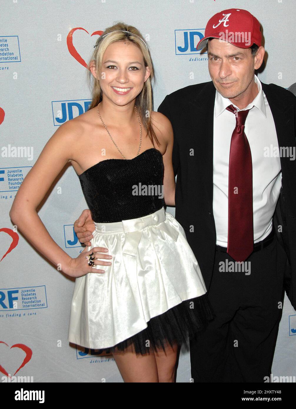 Natalie Kenly and Charlie Sheen at the 8th Annual Juvenile Diabetes ...