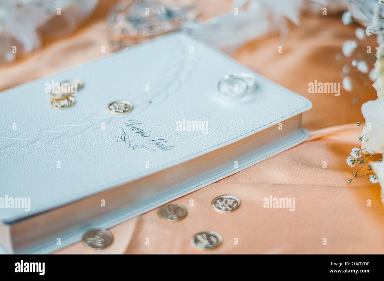 Preparation for a special day- beautiful decorations for the wedding ...