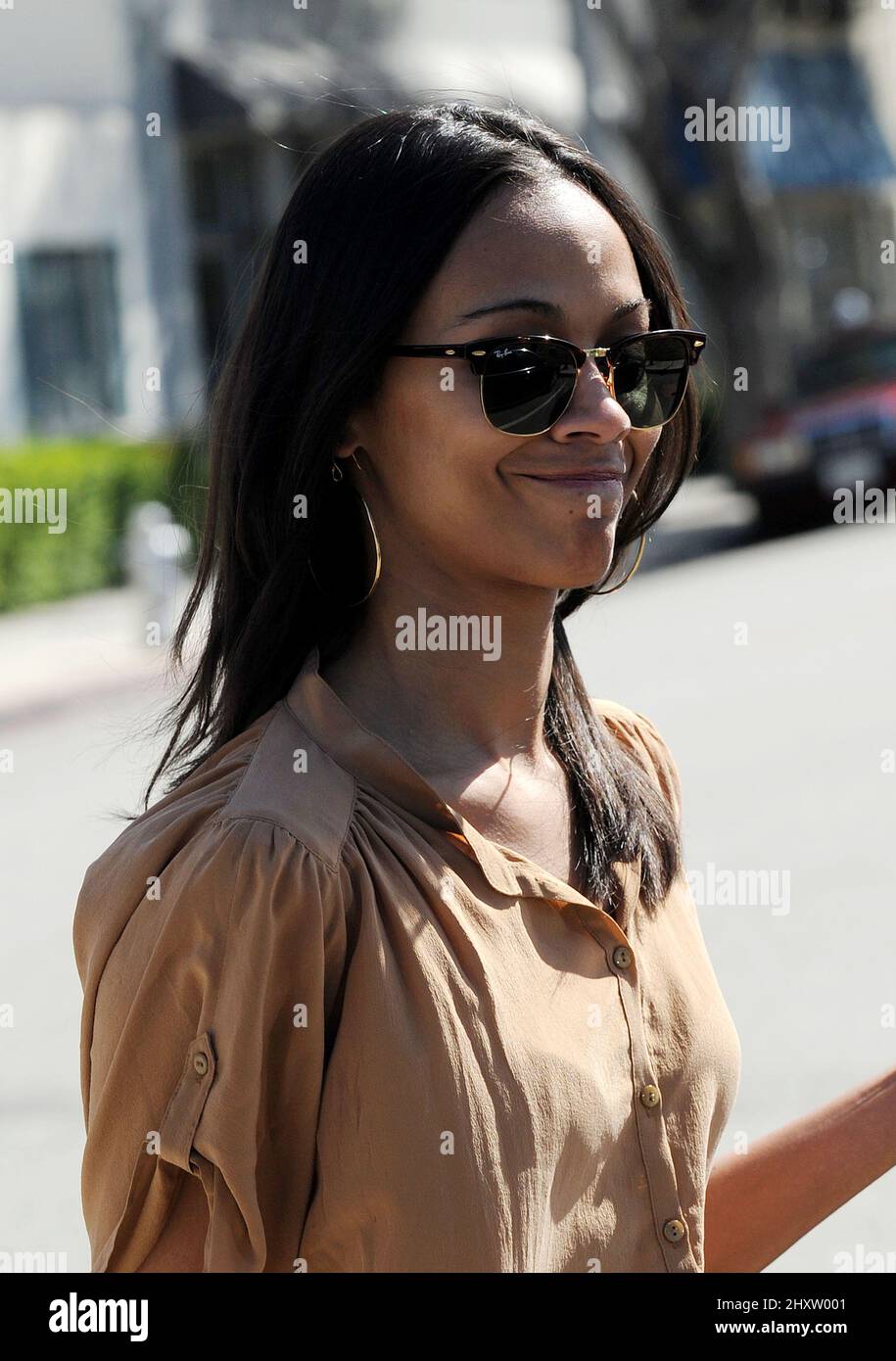 Zoe saldana is seen out hi-res stock photography and images - Alamy