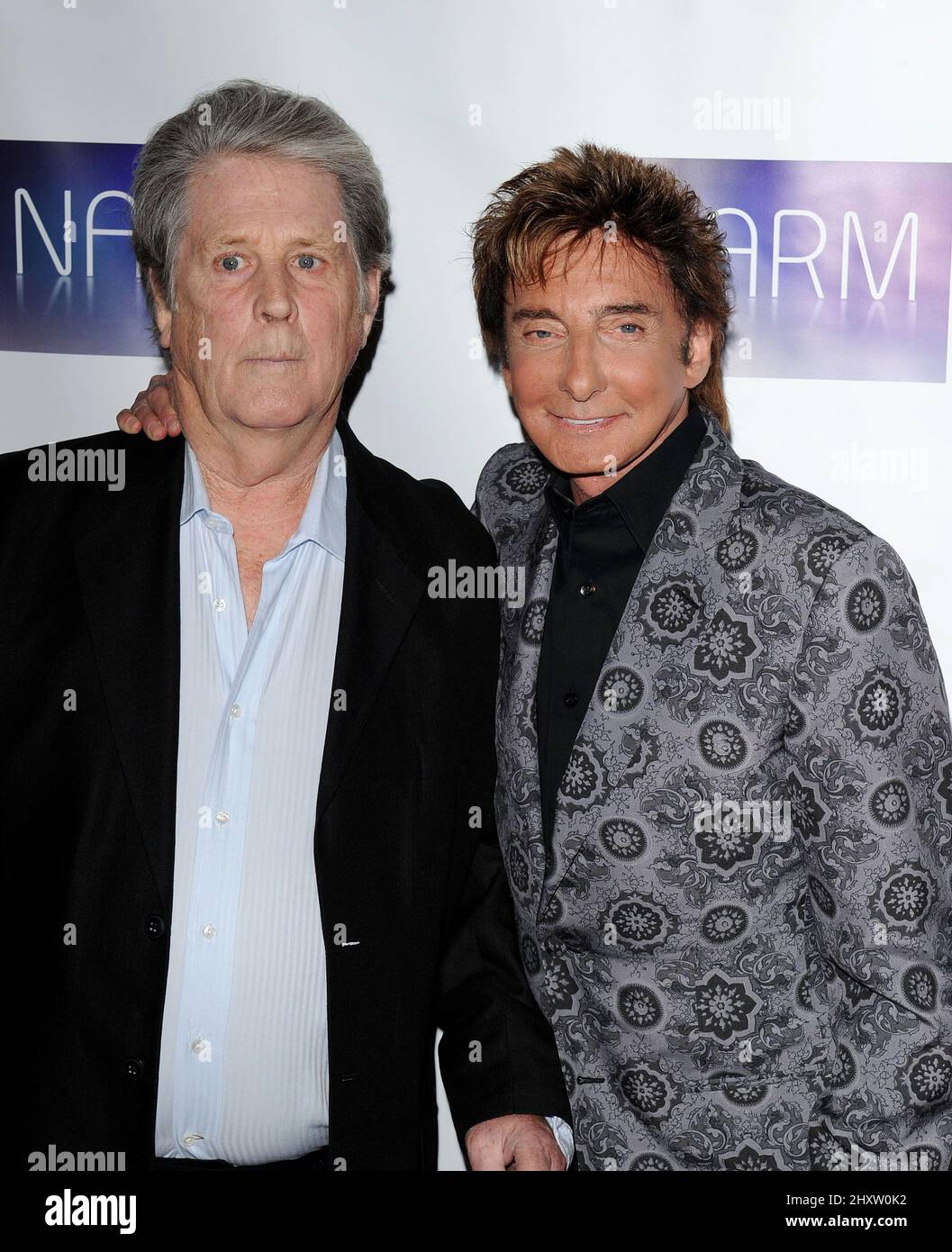 Brian Wilson and Barry Manilow at the NARM Convention Awards Dinner ...