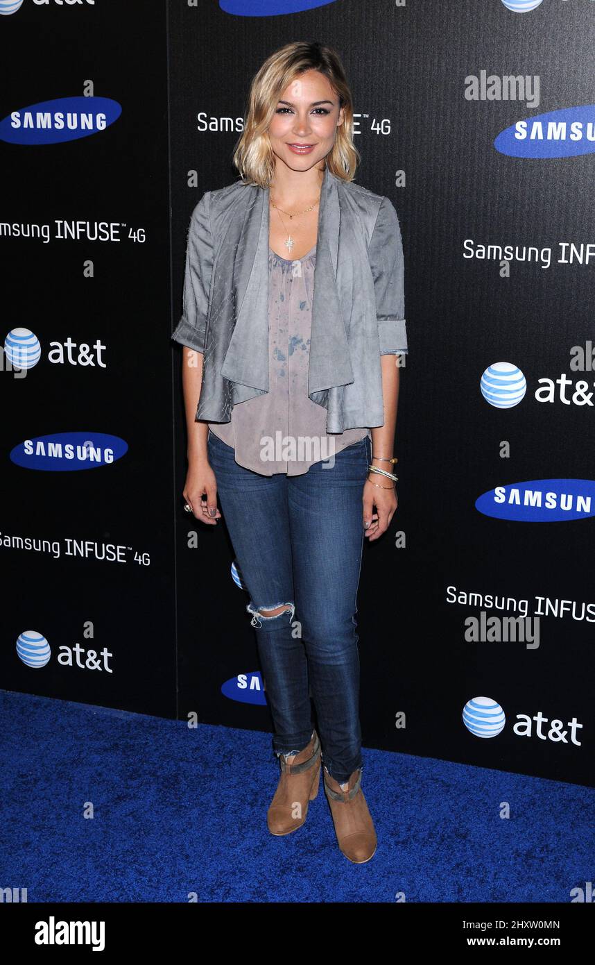 Samaire Armstrong at the Samsung Infuse 4G for AT&T Launch Event ...