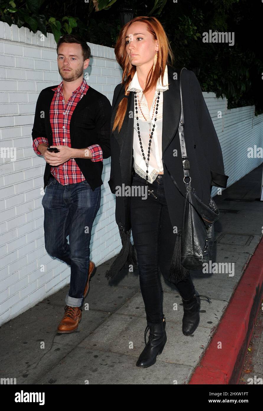 Ruby Stewart and Chris Masterson is seen out and about in Los Angeles ...