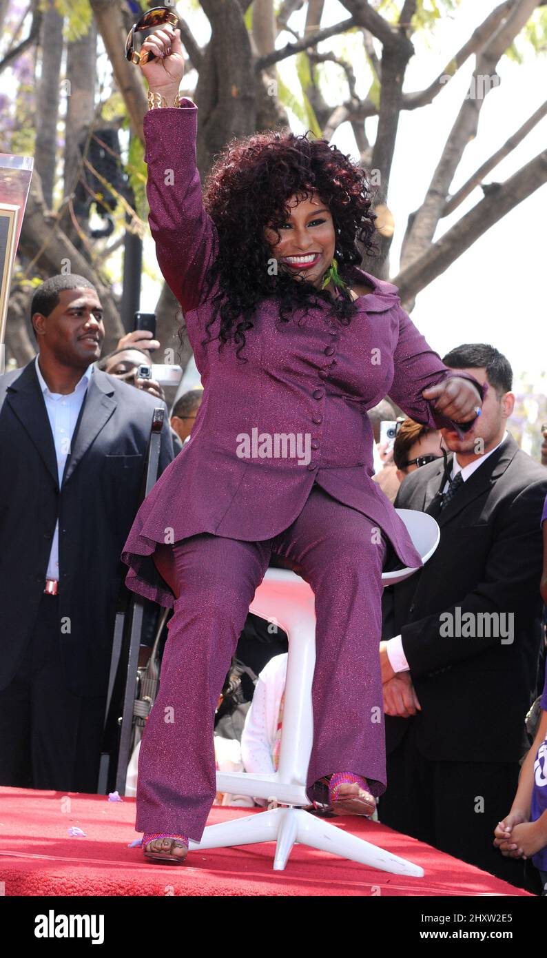 Chaka Khan is awarded a star on the Walk of Fame in Hollywood in Los ...