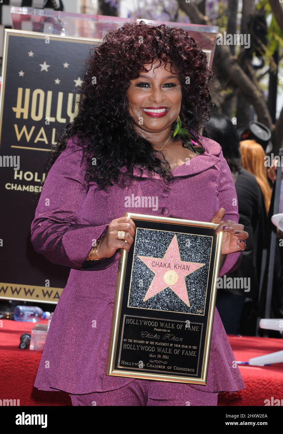 Chaka Khan is awarded a star on the Walk of Fame in Hollywood in Los ...