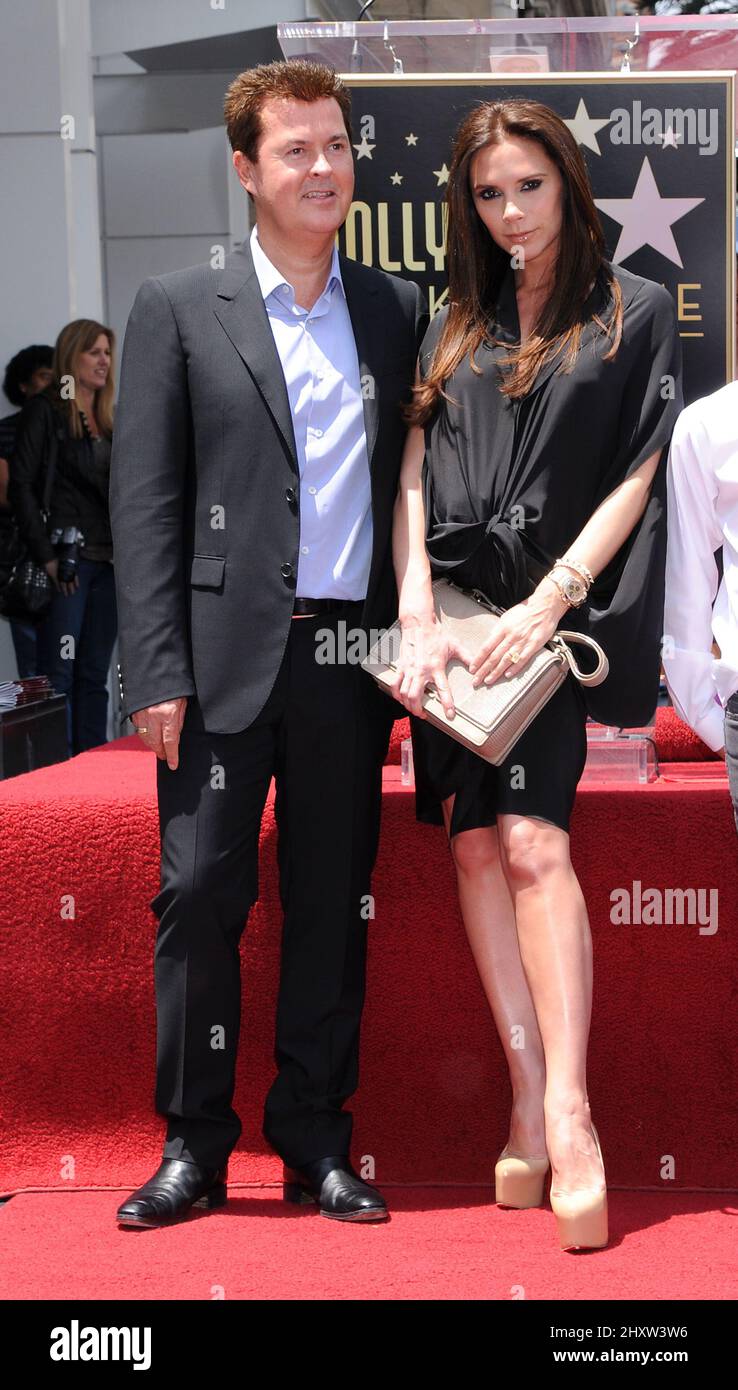 Simon Fuller, Victoria Beckham at the ceremony celebrating Simon Fuller ...