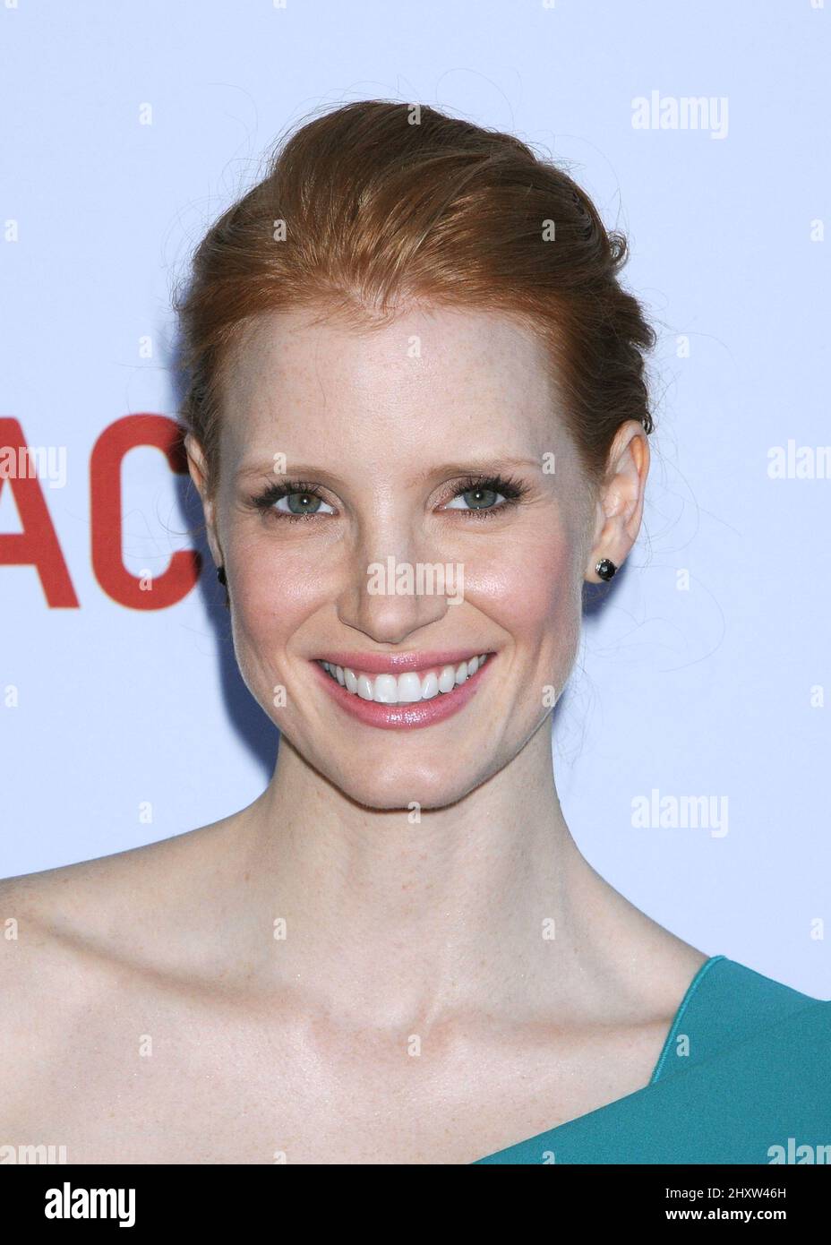 Jessica Chastain at the 'Tree of Life' Los Angeles premiere held at the Bing Theatre at LACMA ...