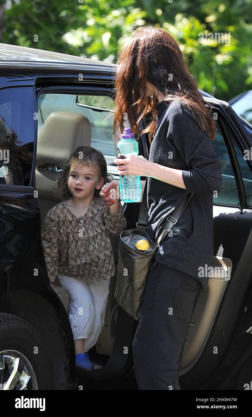 Michelle Monaghan and her daughter Willow run errands in Los Angeles ...