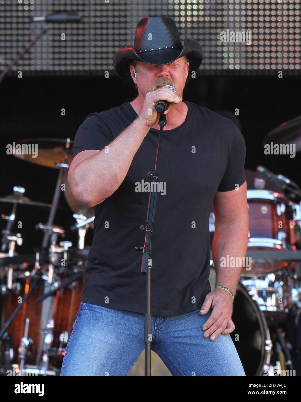 Trace Adkins performs live at the Bayou Country Superfest 2011 held at ...