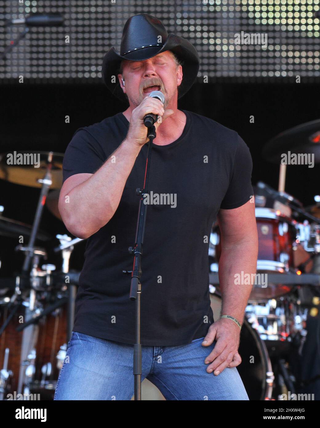 Trace Adkins performs live at the Bayou Country Superfest 2011 held at ...