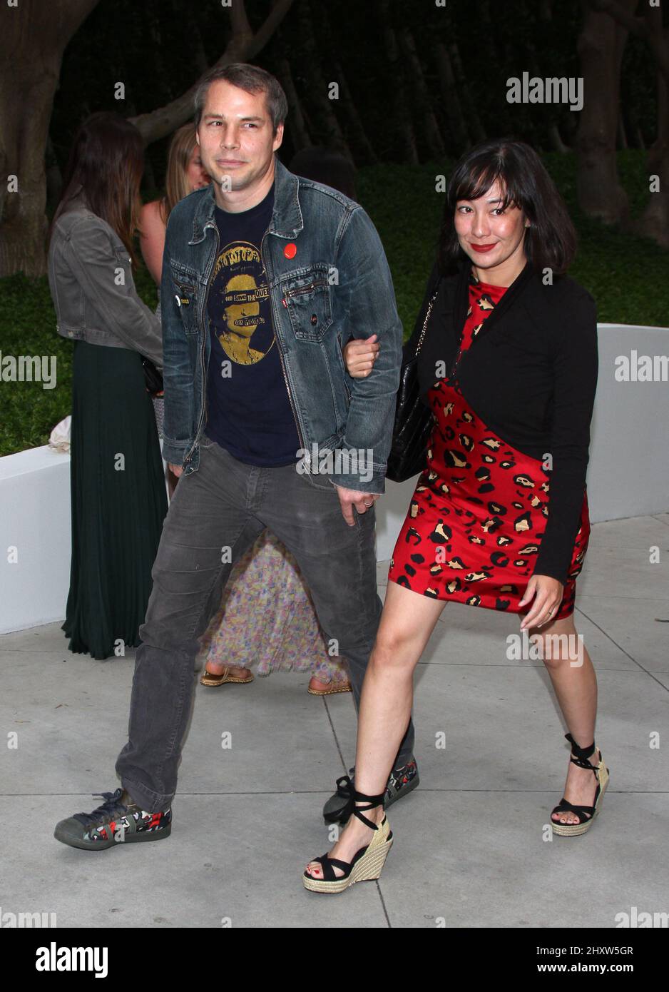 Shepard Fairey and Amanda Fairey during Chanel's Benefit Dinner for ...