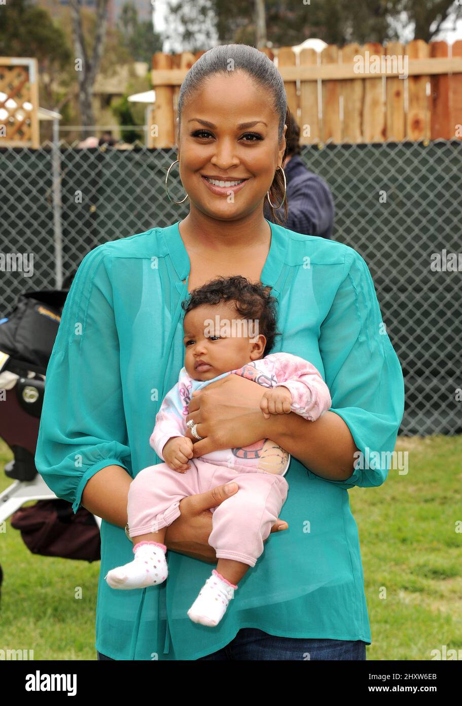 Laila Ali and daughter Sydney arriving at the 22nd Annual A Time for ...