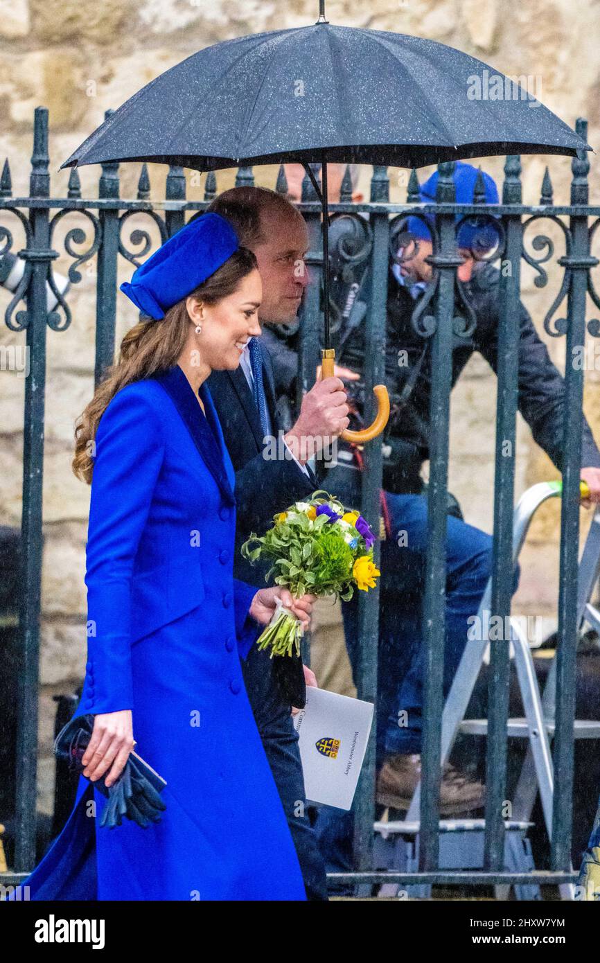 London, UK. 14th Mar, 2022. Prince William and Catherine, Duke and ...