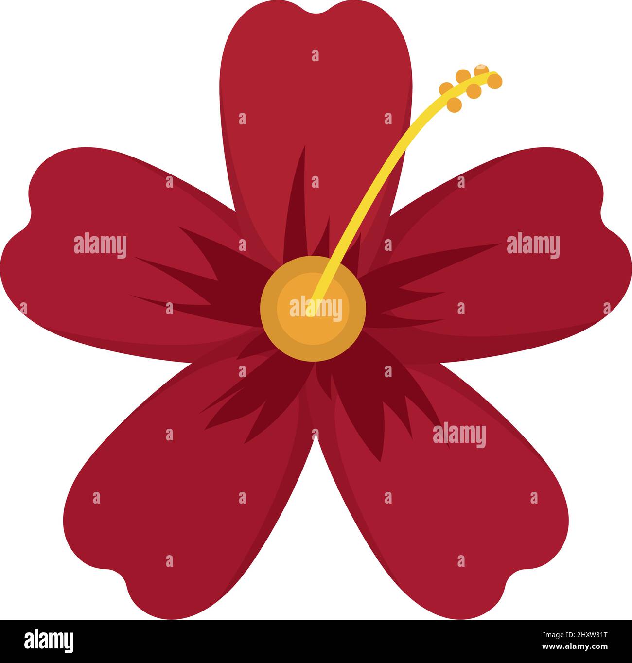 hibiscus flower icon Stock Vector Image & Art - Alamy