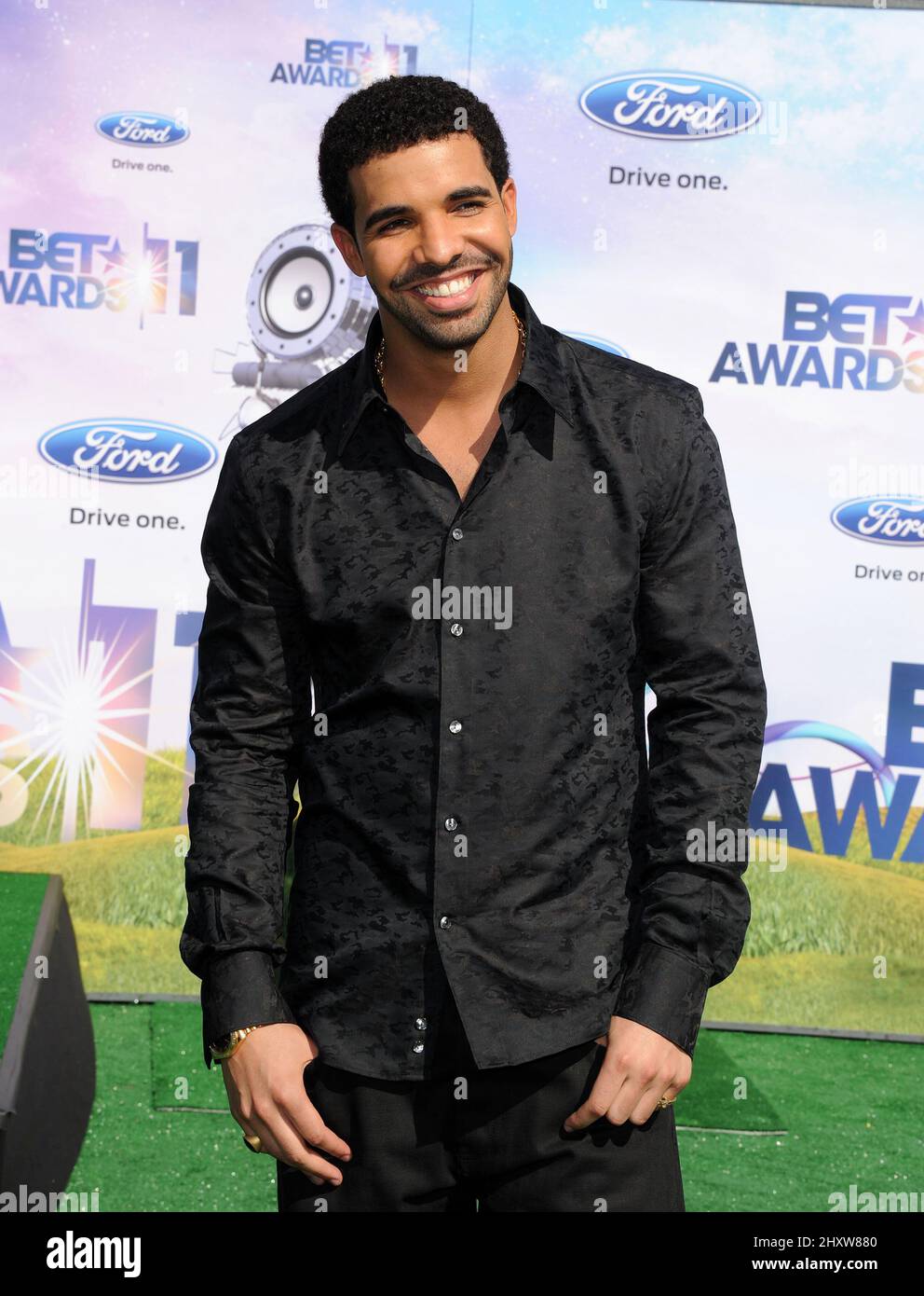 Drake at the 2011 BET Awards, held at the Shrine Auditorium, Los ...