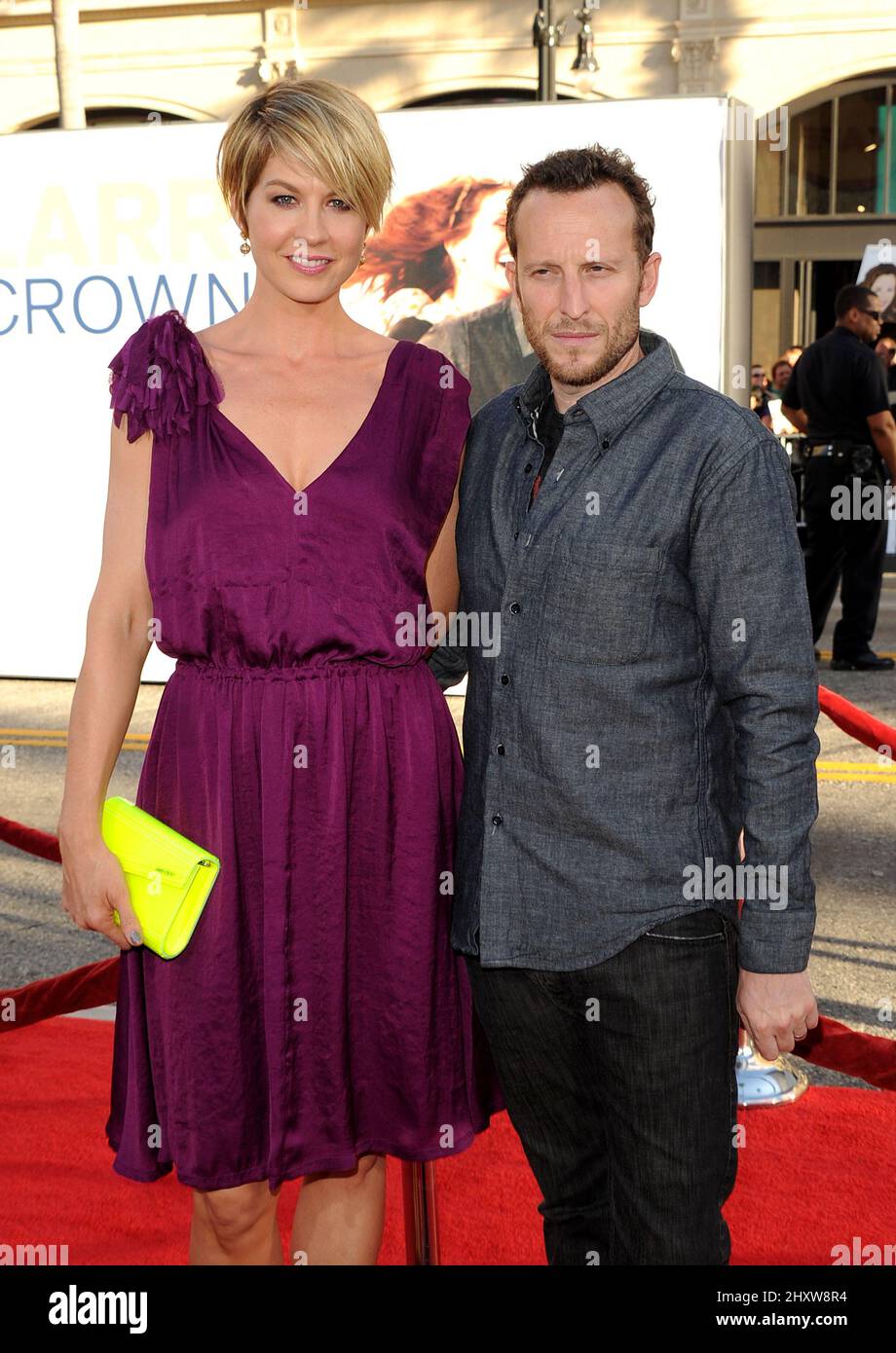 Jenna Elfman and Bodhi Elfman at the 'Larry Crowne' World Premiere held ...