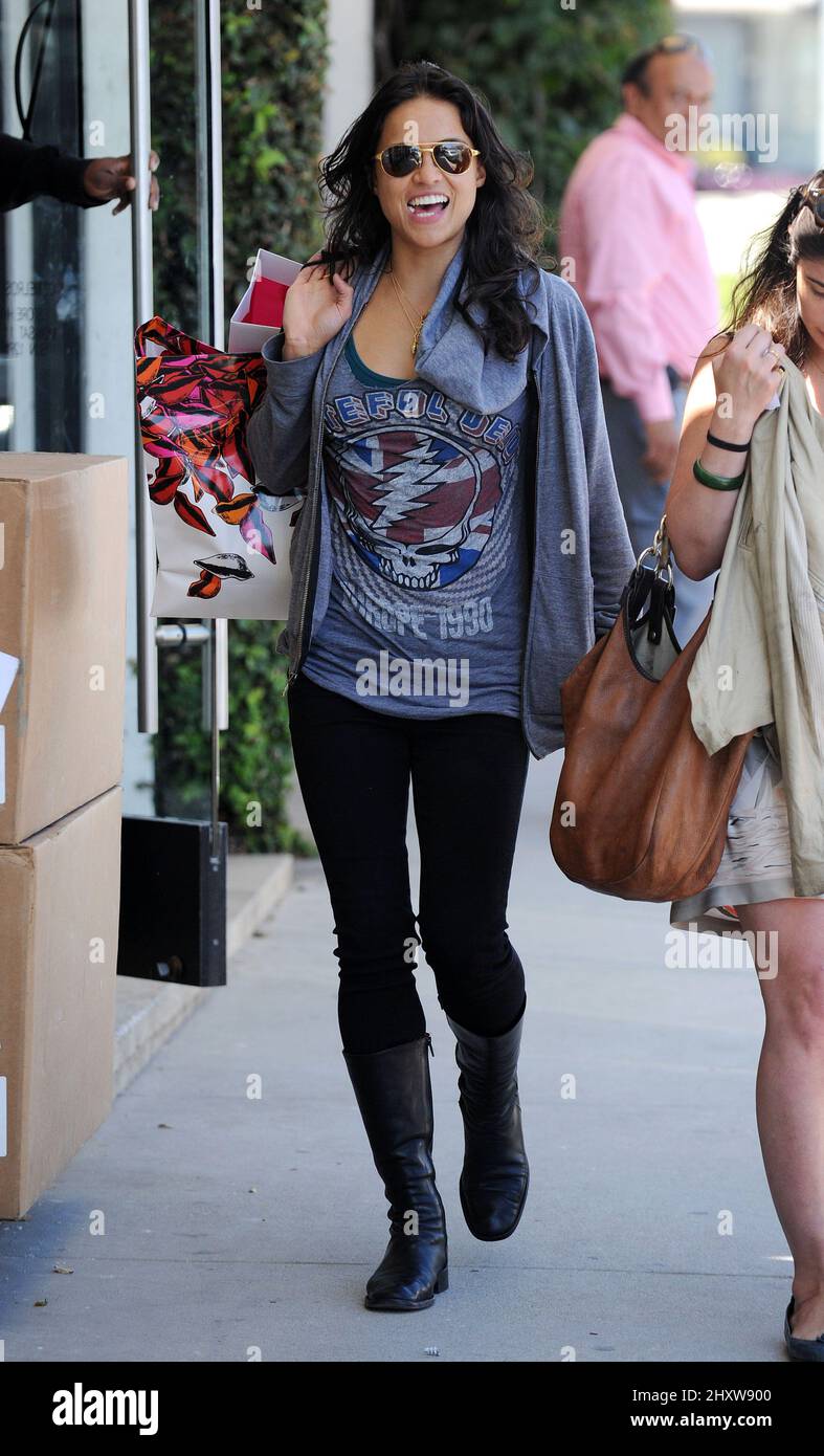Michelle Rodriguez Shopping at Diane von Furstenberg store in Los ...