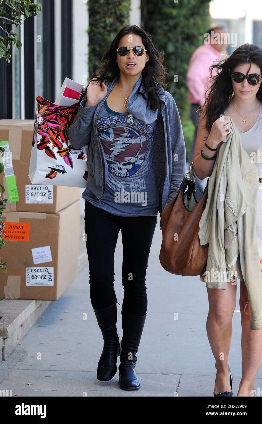 Michelle Rodriguez Shopping at Diane von Furstenberg store in Los ...