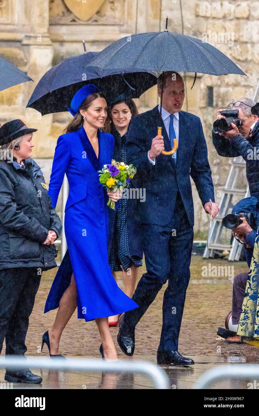 London, UK. 14th Mar, 2022. Prince William and Catherine, Duke and ...