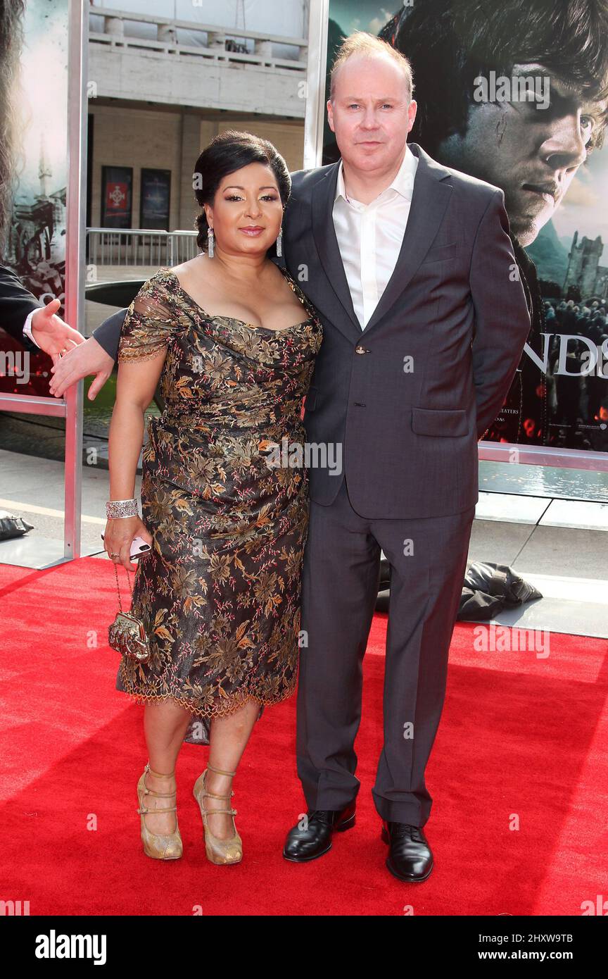 David Yates and Yvonne Walcott attending the "Harry Potter and the ...