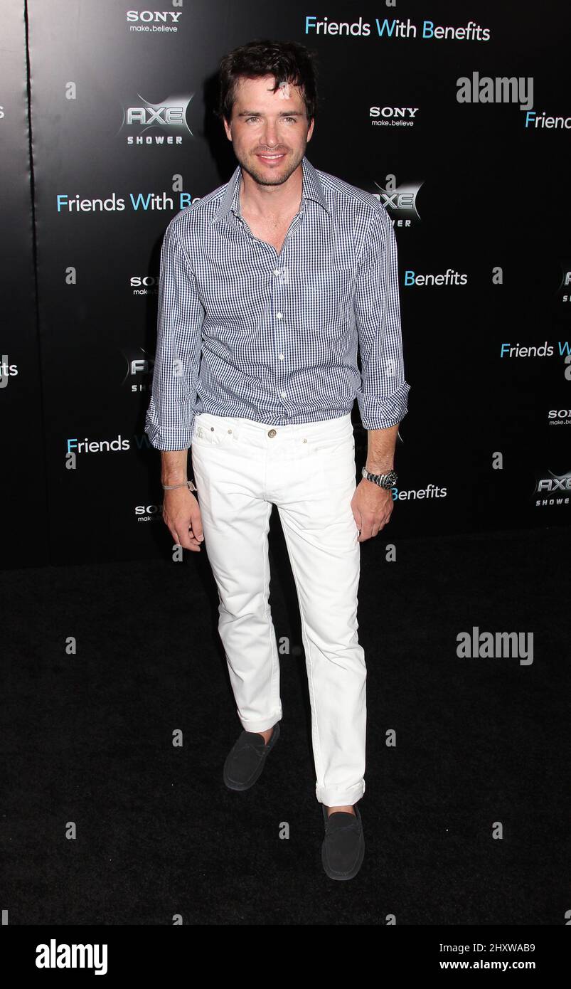 Matthew Settle attending the "Friends With Benefits" New York premiere ...