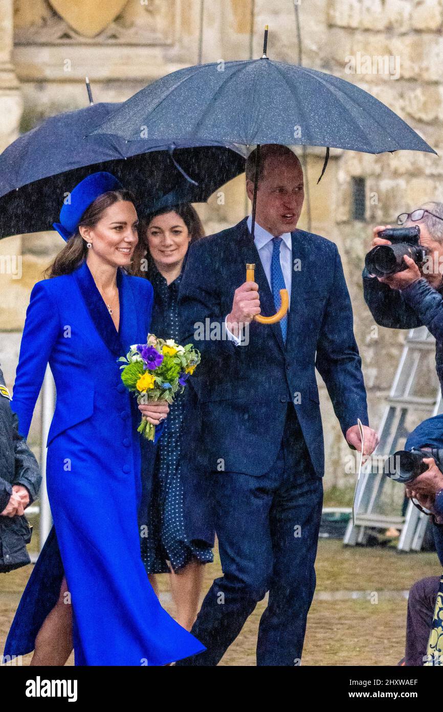 London, UK. 14th Mar, 2022. Prince William and Catherine, Duke and ...