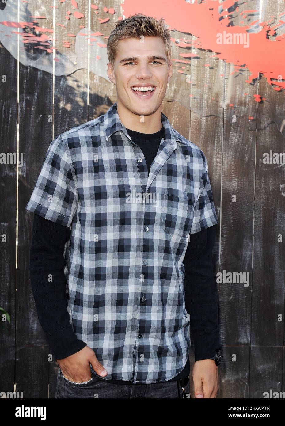 Chris Zylka attending the "Shark Night 3D" Photocall held at convention ...