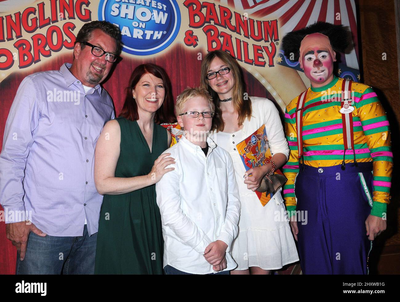 Kate Flannery and Chris Haston at Ringling Bros. & Barnum and Bailey ...