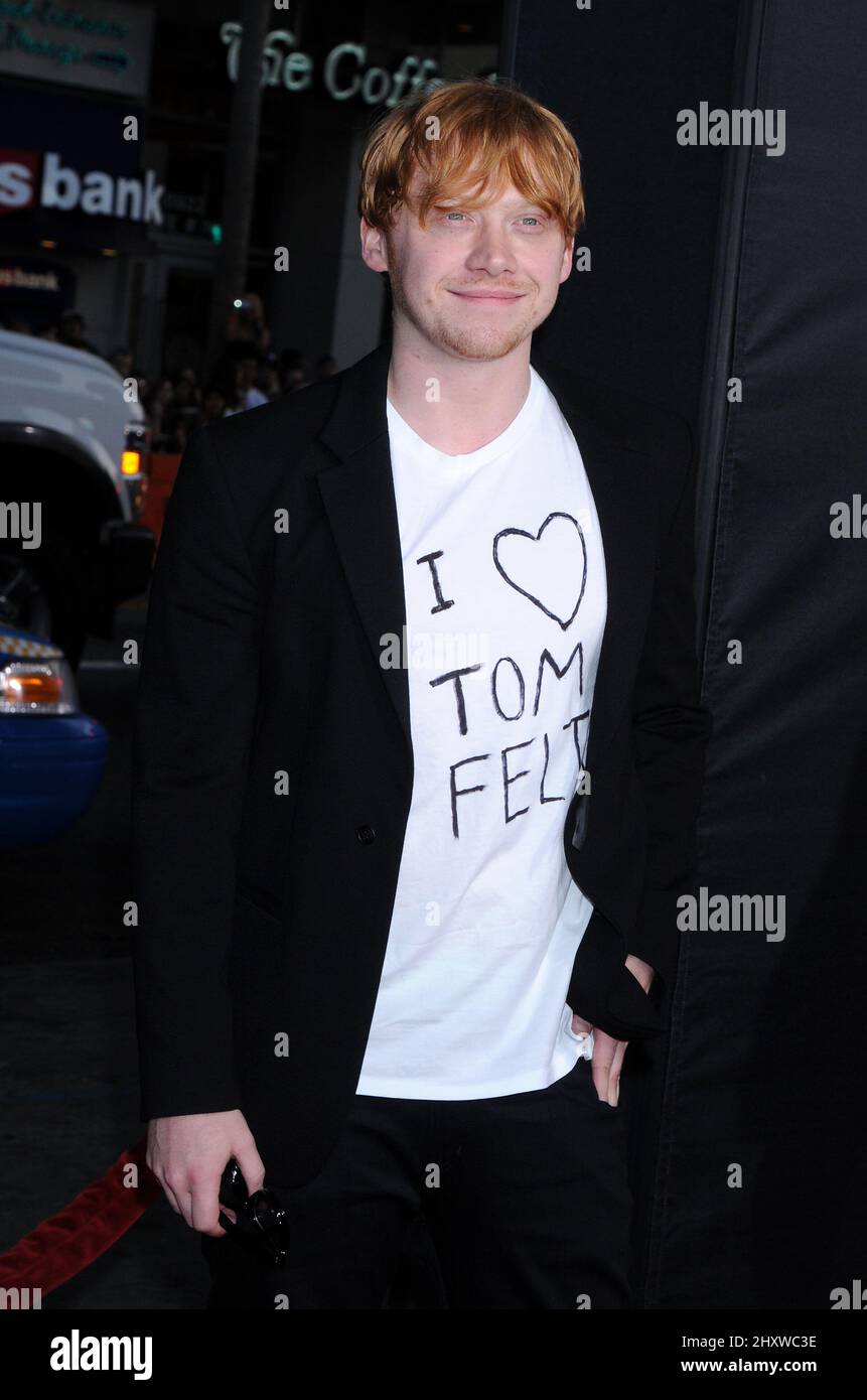 Rupert Grint arrives at the Los Angeles Premiere of "Rise Of The Planet ...