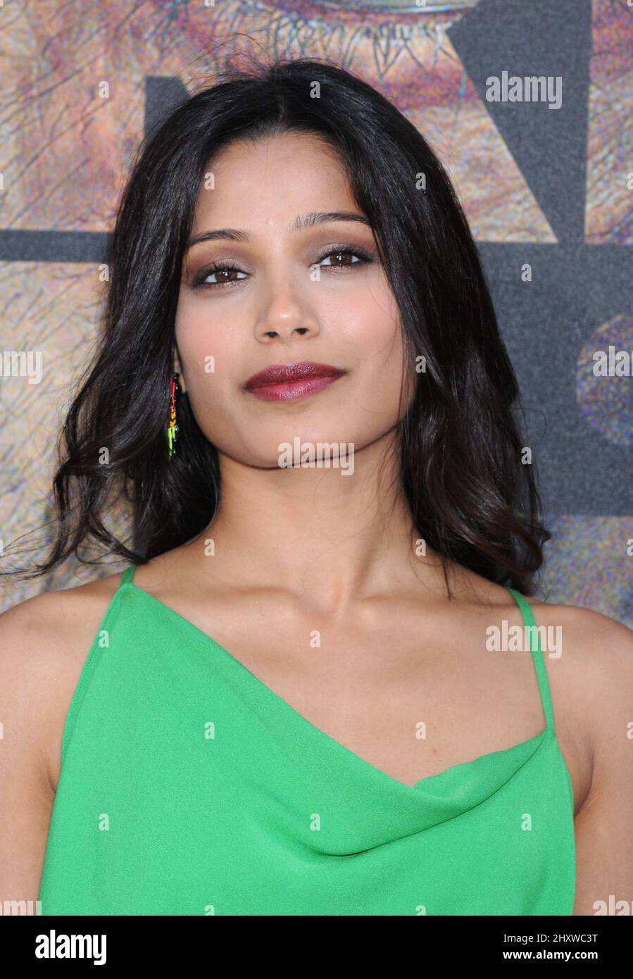 Freida Pinto arrives at the Los Angeles Premiere of "Rise Of The Planet ...