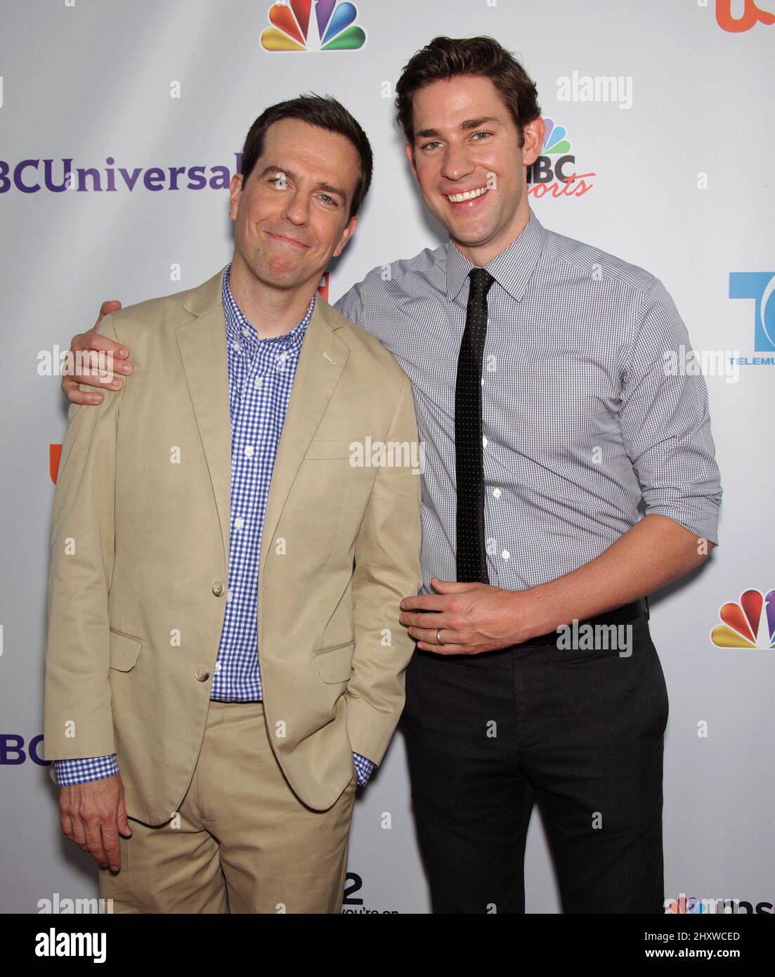 Ed Helms & John Krasinski during the NBC Universal Press Tour All Star ...