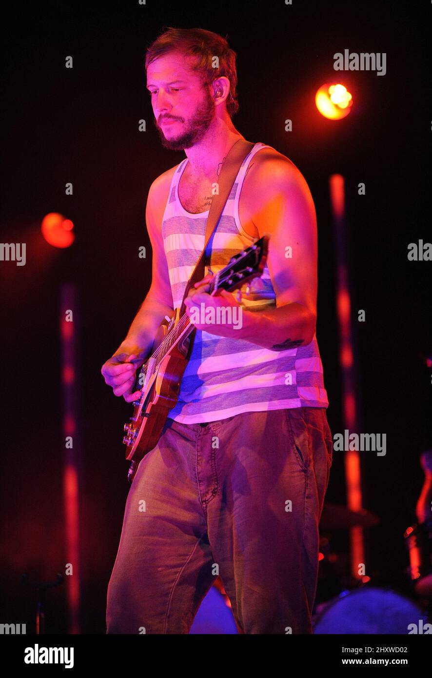 Justin Vernon of the band Bon Iver during there 2011 Tour at the ...