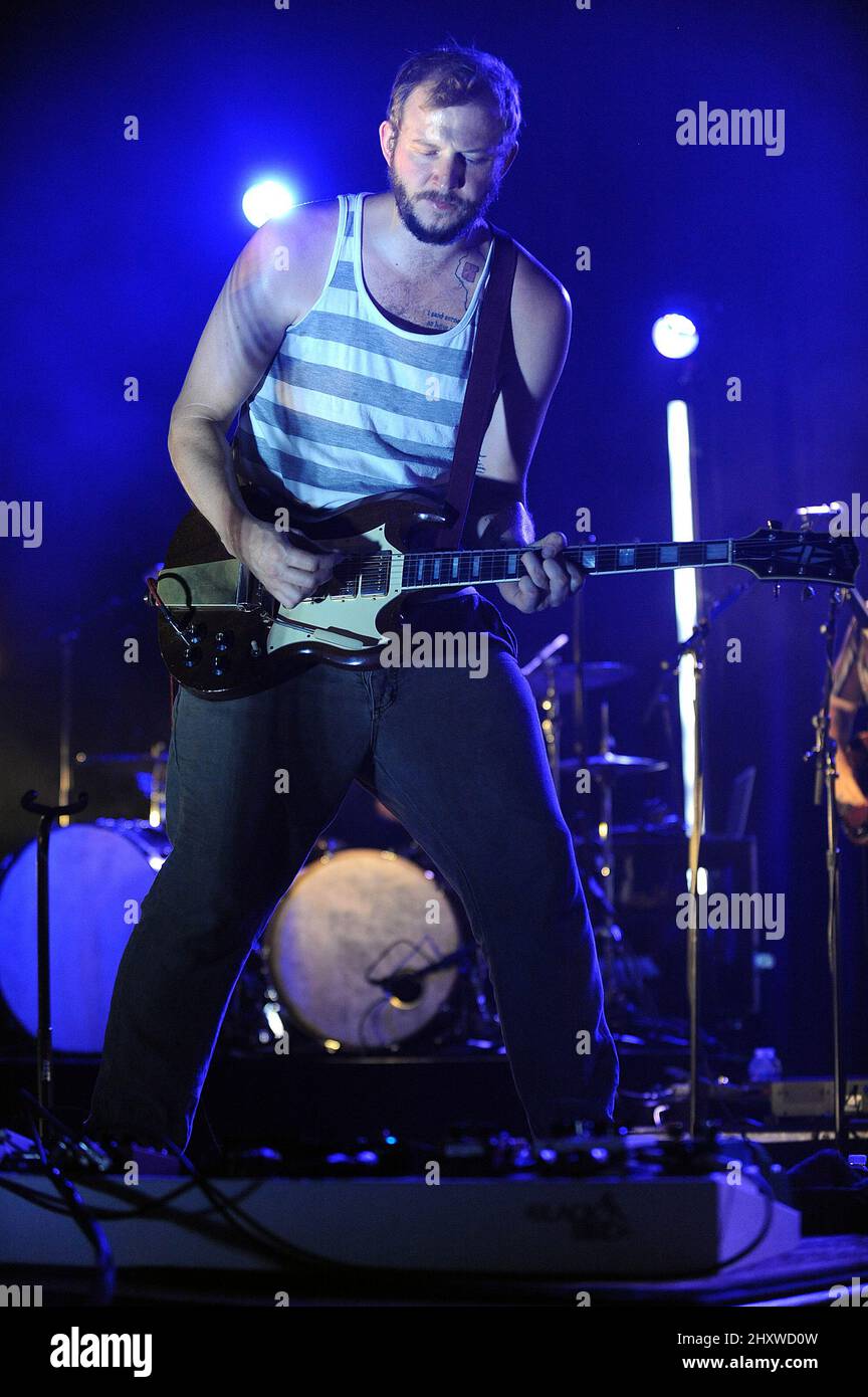 Justin Vernon of the band Bon Iver during there 2011 Tour at the ...