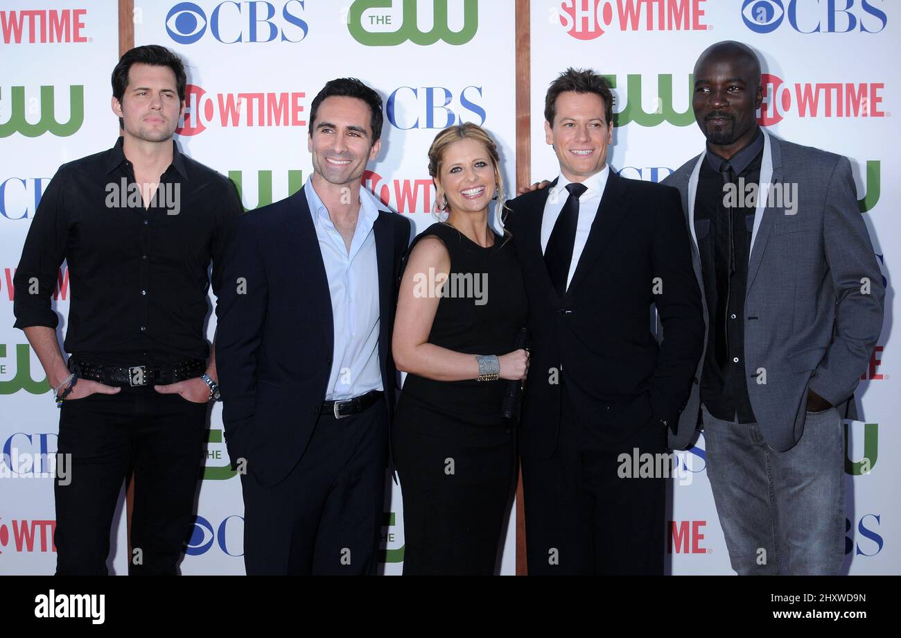 Kristoffer Polaha, Nestor Carbonell, Sarah Michelle Gellar, Ioan during ...