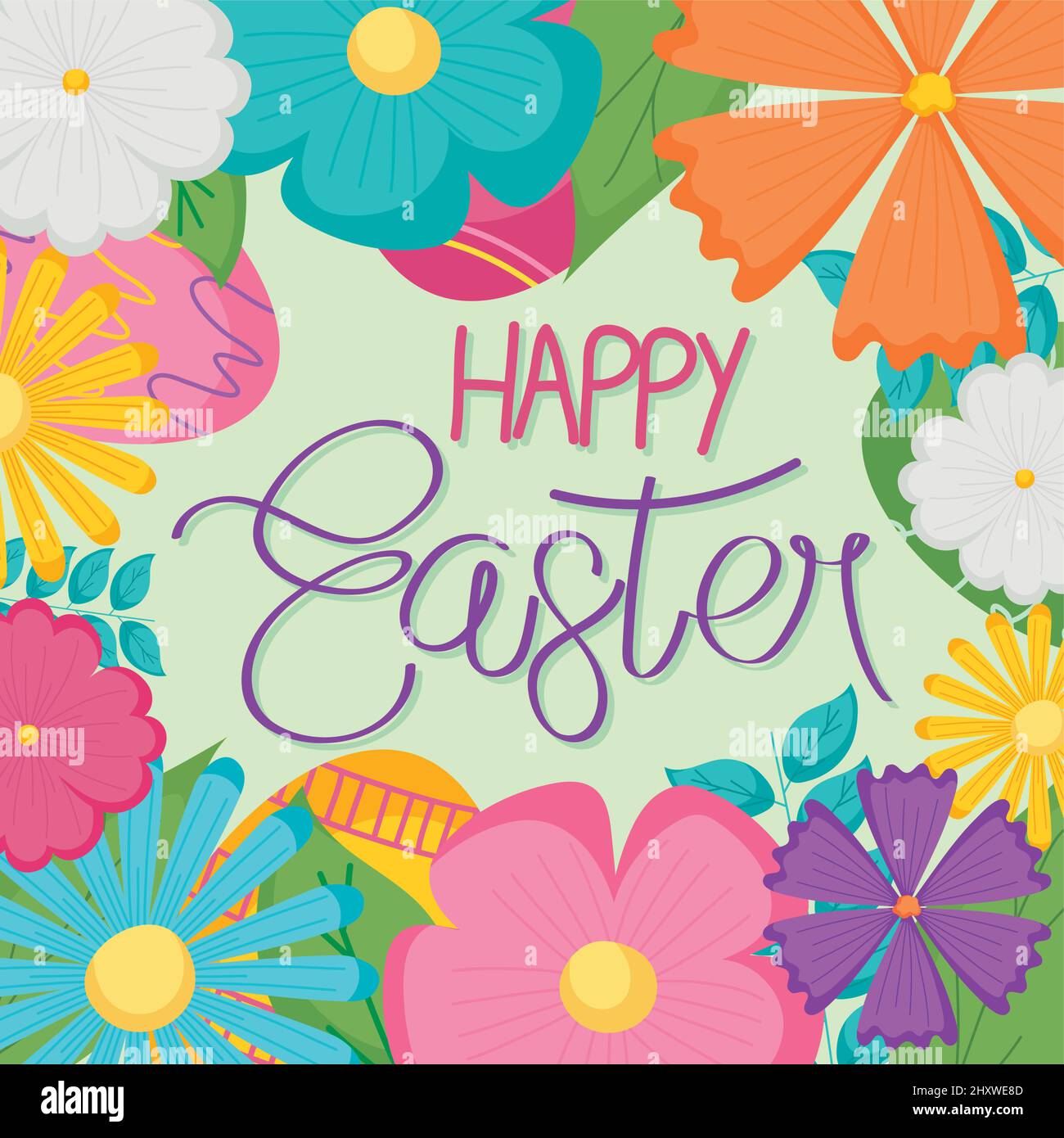 happy easter illustration Stock Vector Image & Art - Alamy