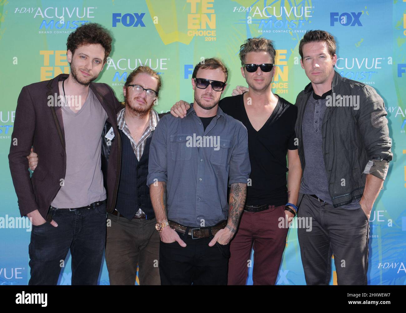 OneRepublic during the 2011 Teen Choice Awards held at the Gibson ...