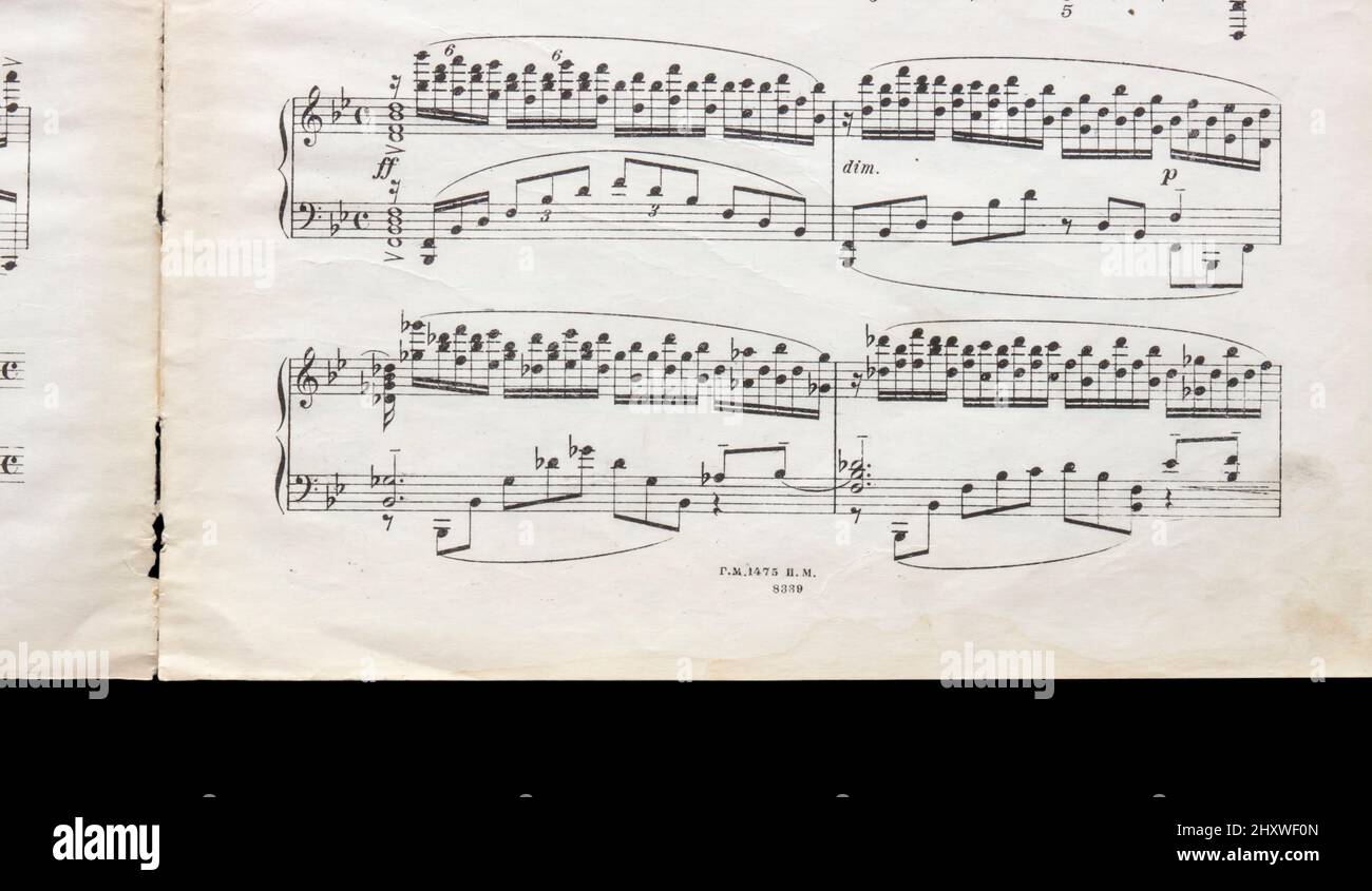 Vintage sheet music "Compositions for piano" by Sergei Rachmaninoff of ...